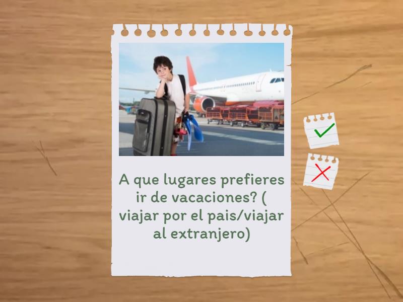 A mi me gusta viajar - Flash cards