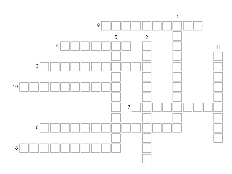 Family words - nouns, adjectives and verbs - Crucigrama