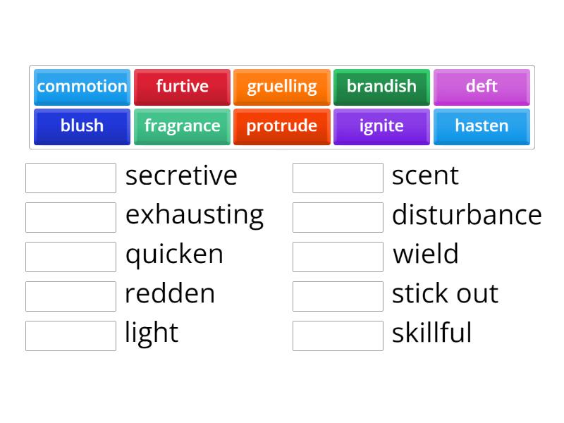 Synonym Match 2 - Match up