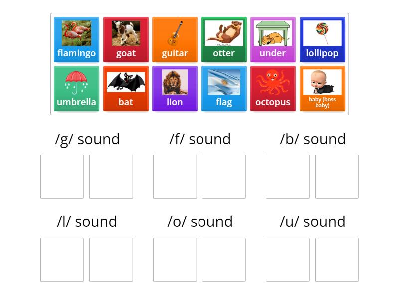 Playing with sounds! Group 3 - Group sort