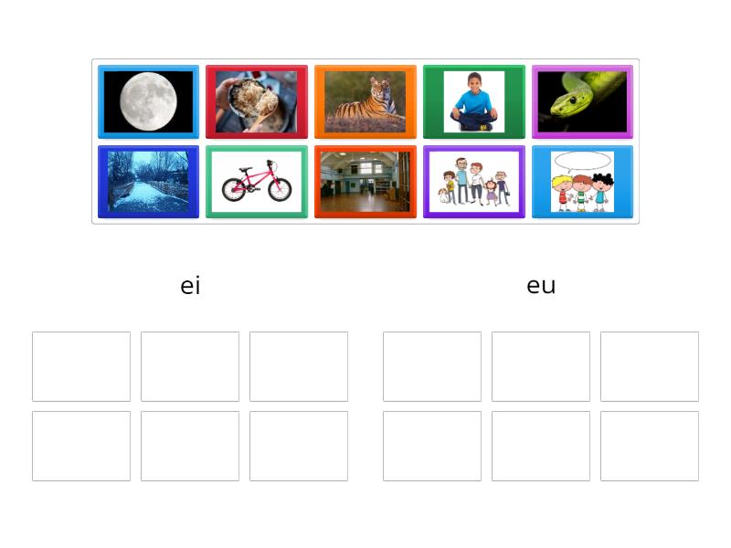 Geiriau sy'n cynnwys ei neu eu. - Ordenar por grupo