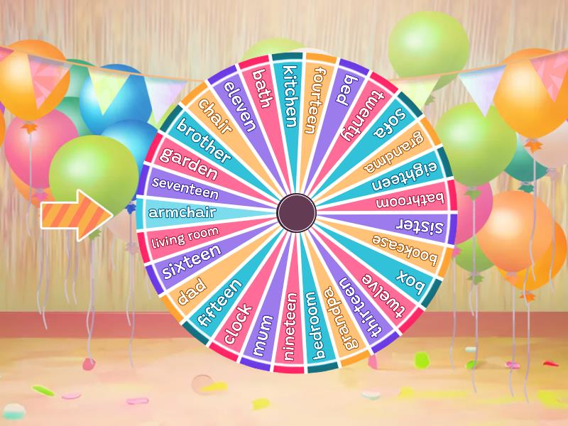 PP PJ - Units 3 and 4 - Bingo - Spin the wheel