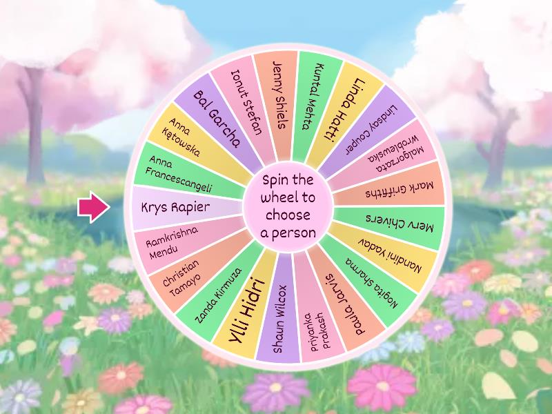 Person selection wheel - Random wheel