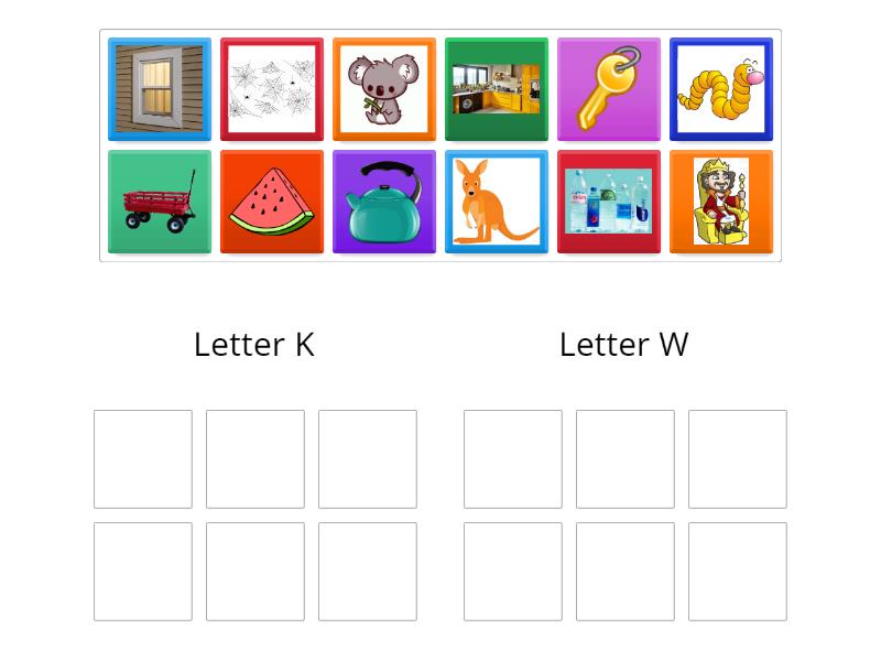 LETTER K GAME - Ordenar por grupo