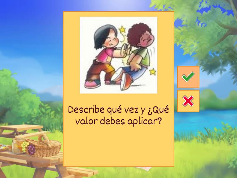 Pratica tus valores - Flash cards