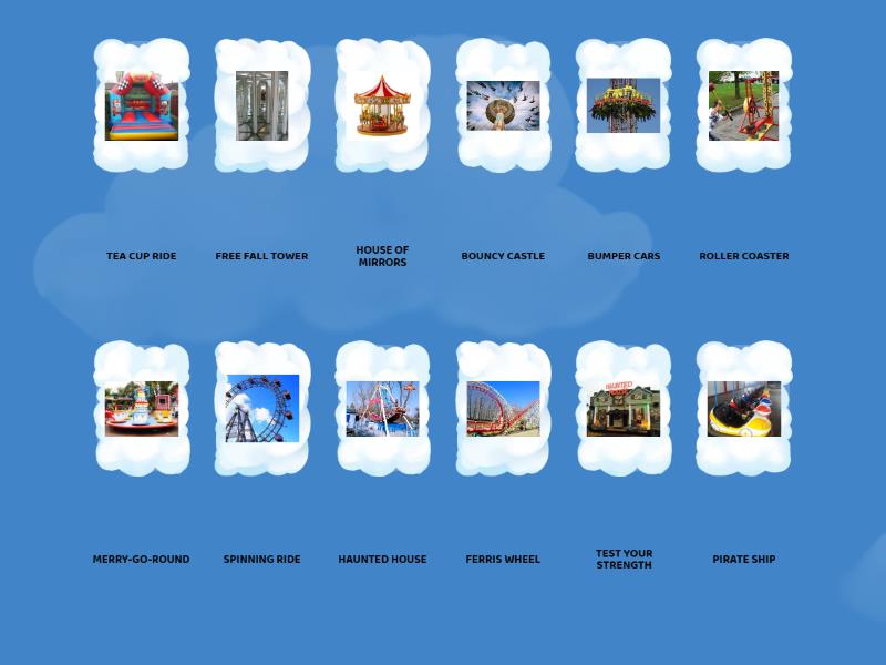 At the Amusement Park - 1~12 - Unscramble