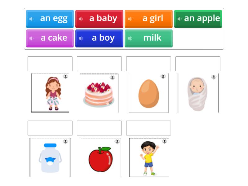 Spelling bee: first words 2 - Match up