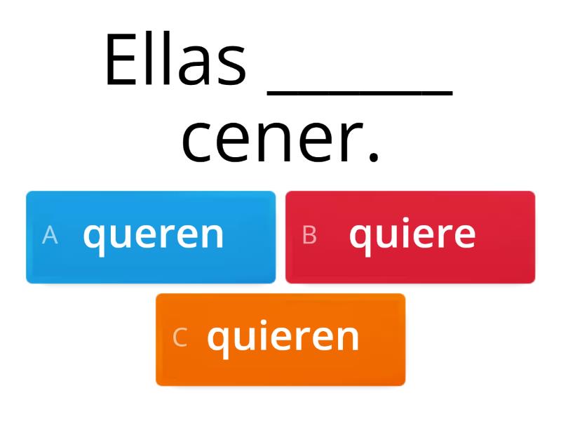 ser, estar, tener, querer - Quiz