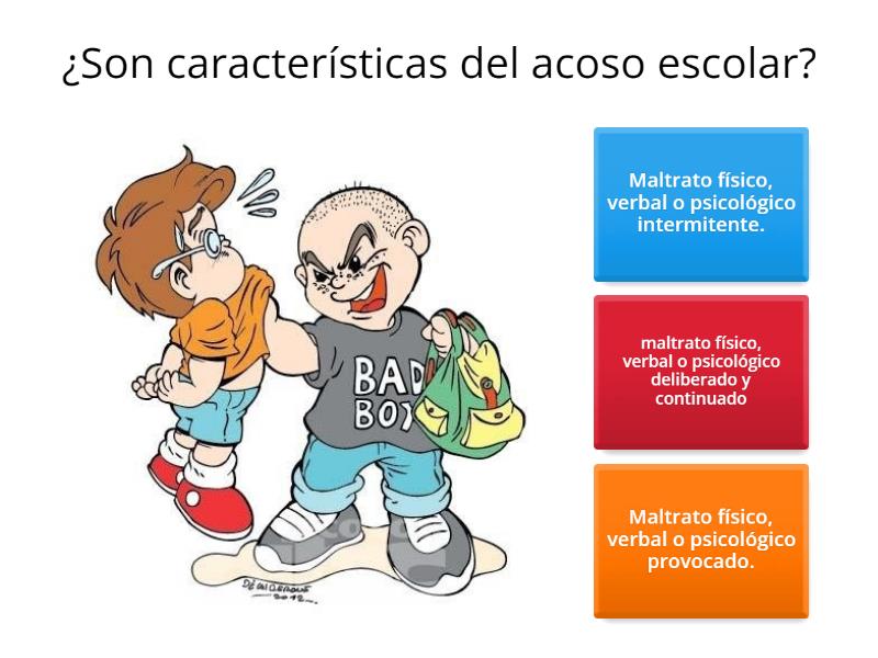 Protocolos de Acoso Escolar, abuso sexual y maltrato infantil. - Вікторина