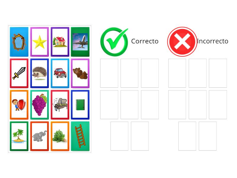 Objetos que comienzan con la vocal E - Group sort