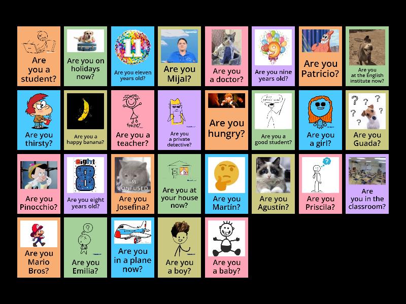 Yes / No questions (3rd Form) - Flip tiles