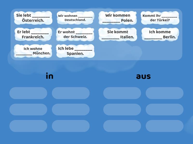 In oder aus? A1 - Group sort