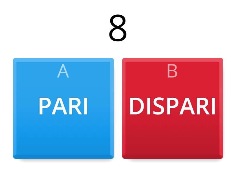 PARI O DISPARI? - Quiz