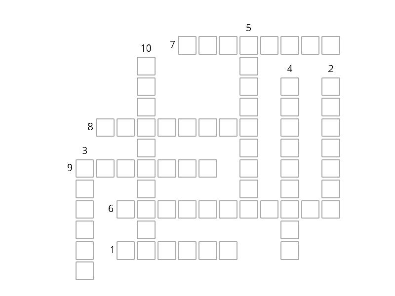 'que' matching game - Crossword