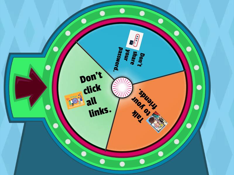 Internet Safety - Spin the wheel