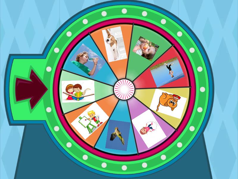 ADIVINAR LA CANTIDAD DE PALABRAS EN LA ORACION - Spin the wheel