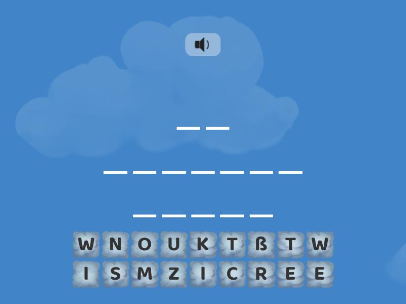 Ein Mehrfamilienhaus - Spell the word