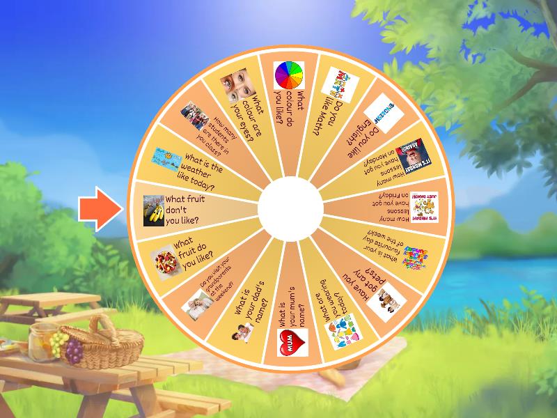 Speaking cards - Spin the wheel