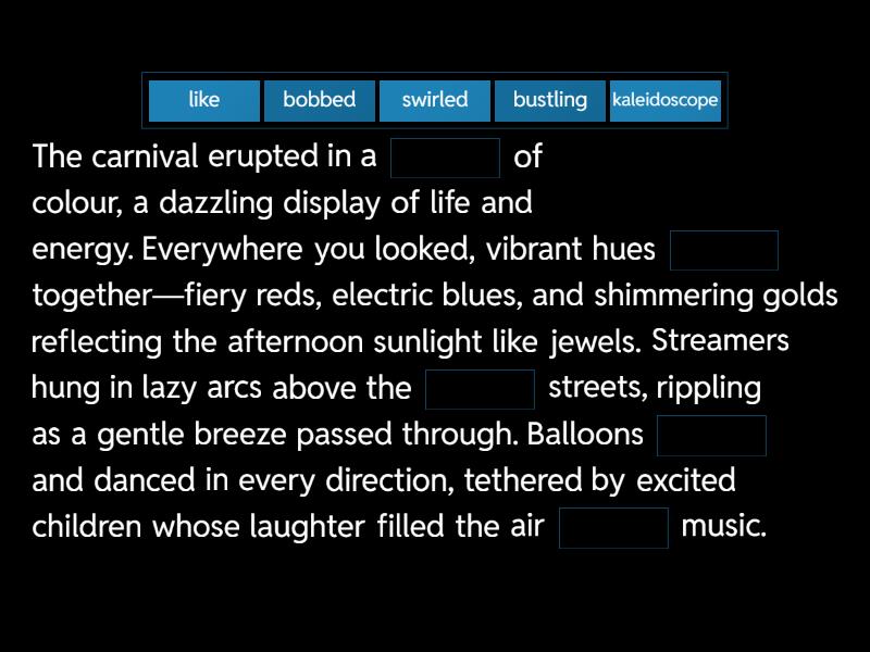 Carnival Model P1Q5 - Complete the sentence