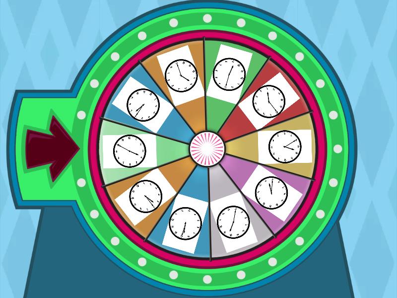 Telling time - Spin the wheel