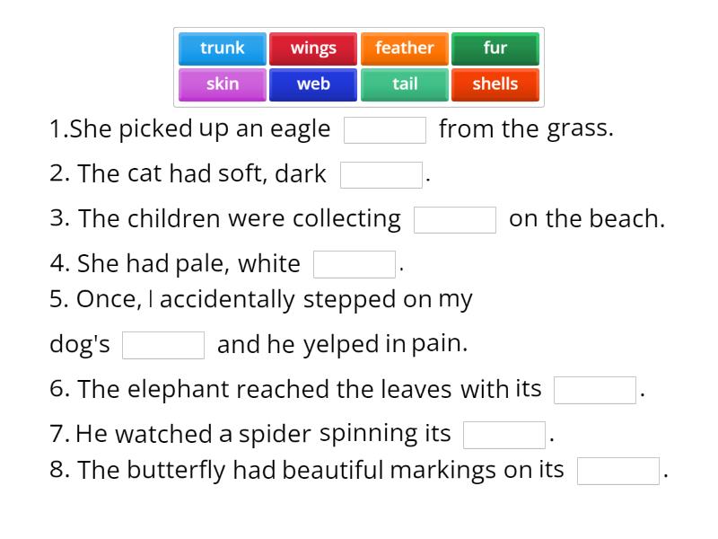 SO 3rd A2+ Unit 2A - Complete the sentence