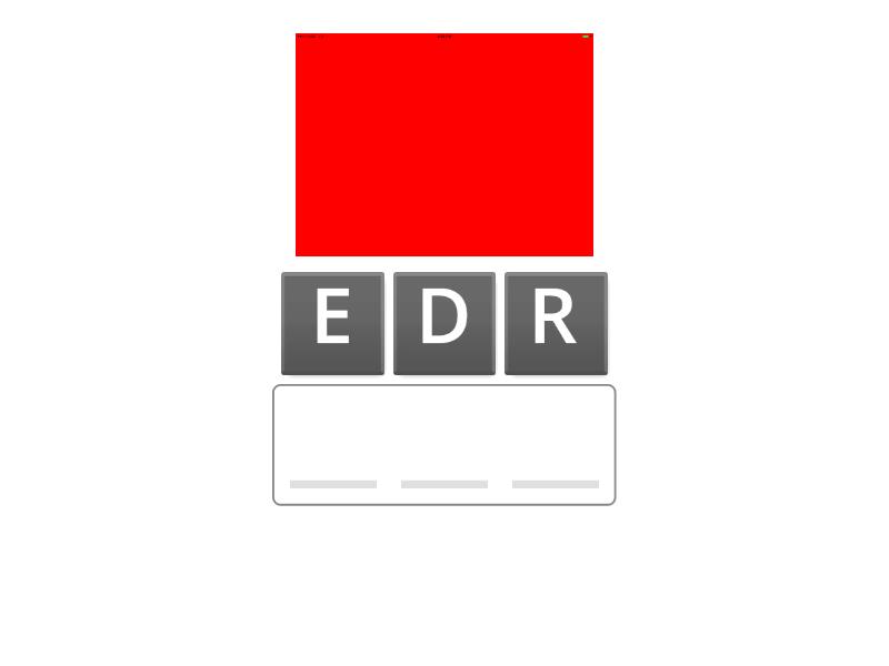 Vocabulary Review: Let's spell the colors - Anagram