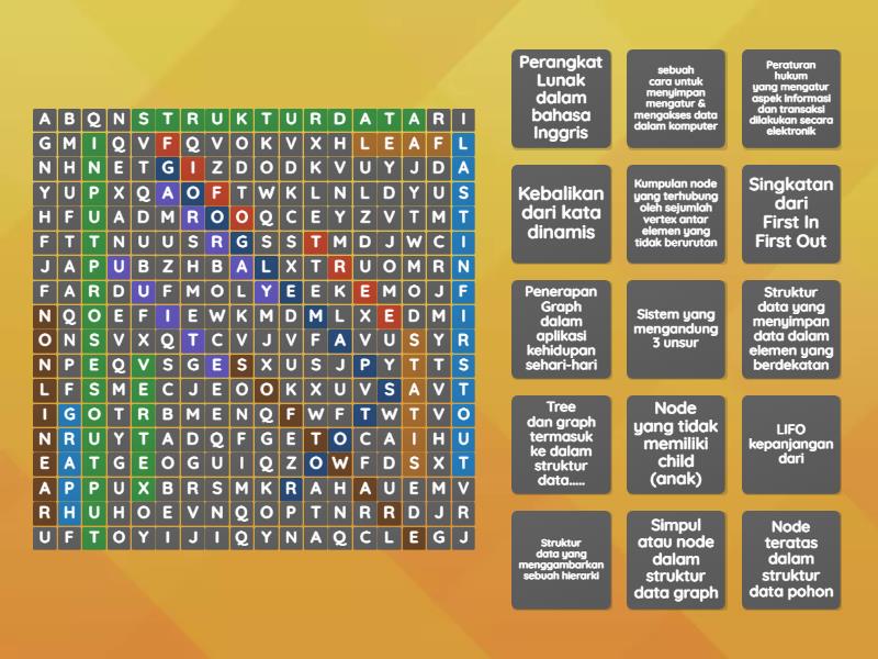 BAB 2 KELAS IX STRUKTUR DATA - Wordsearch