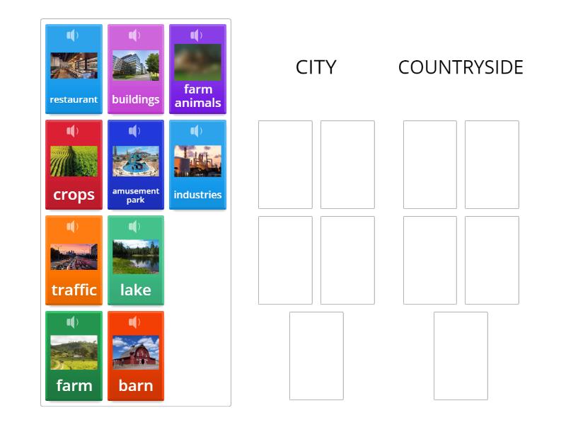 Grade 1 - City x Countryside - Group sort