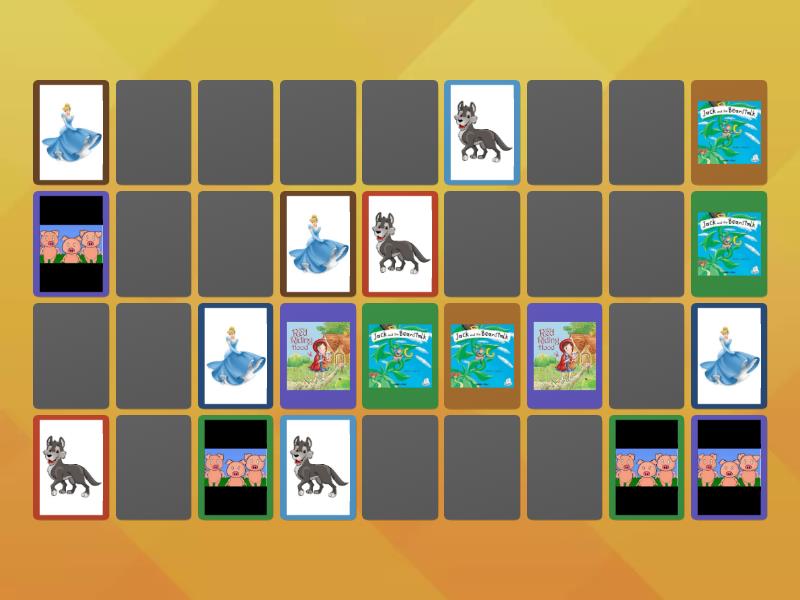 Fairy tale match - Matching pairs