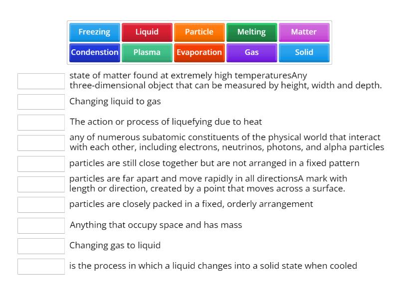 Unlocking Content Vocabulary - Match up