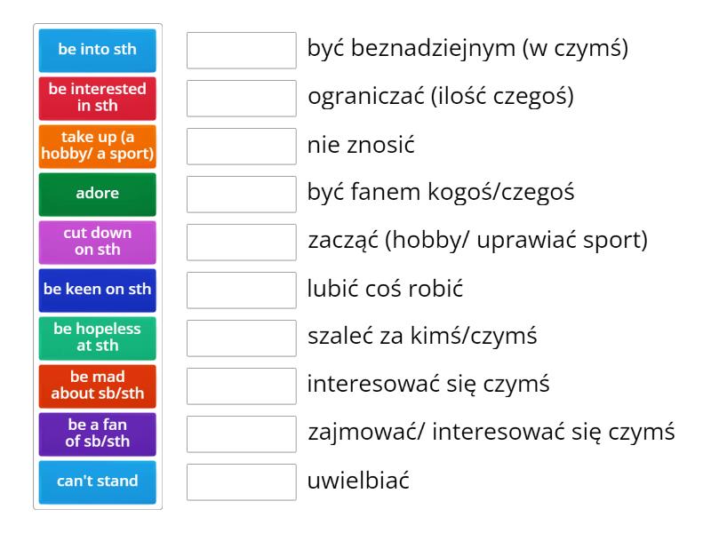 Skills and interests - Match up
