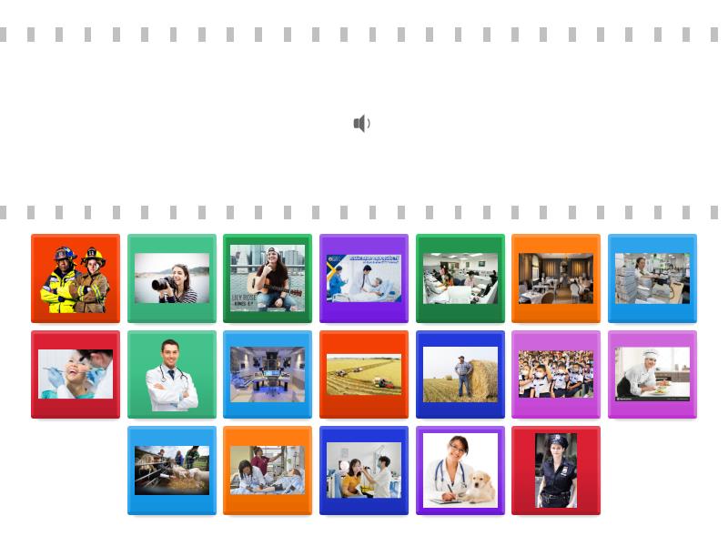 Job and places - Mss Trang (LỚP 4 ) - Find the match