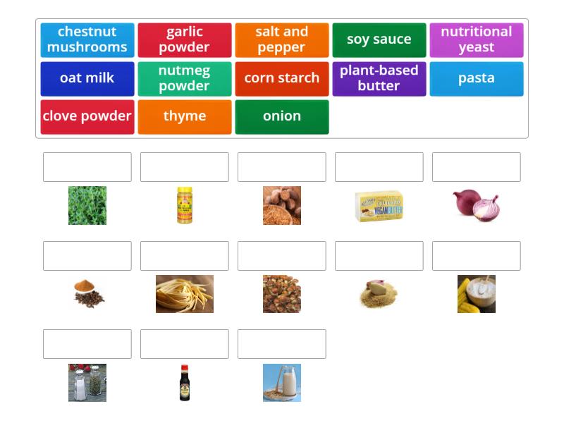 Ingredients - Match up
