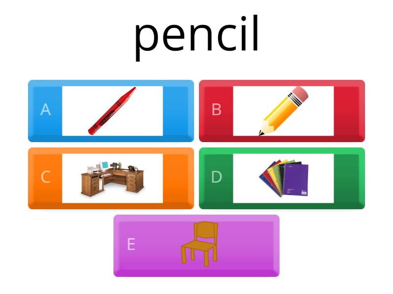 SM 1. Unit 1. School things - Quiz