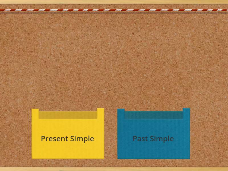 Present Simple/ Past Simple - Speed sorting