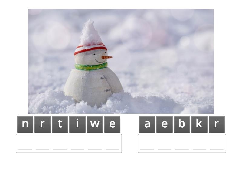 Julia's winter break - Anagram