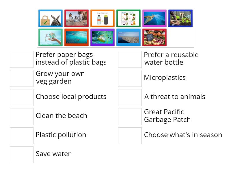 Tips to save the environment - Match up