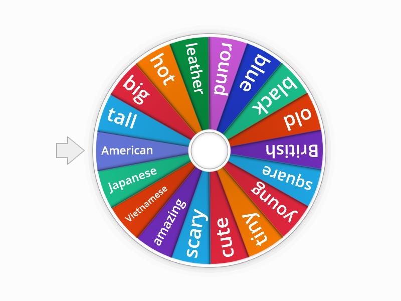 Bingo wheel - Spin the wheel