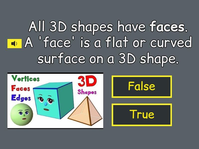 3D Shapes: Faces & Edges - Questionário
