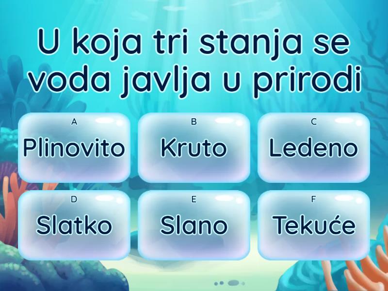 Voda - Quiz