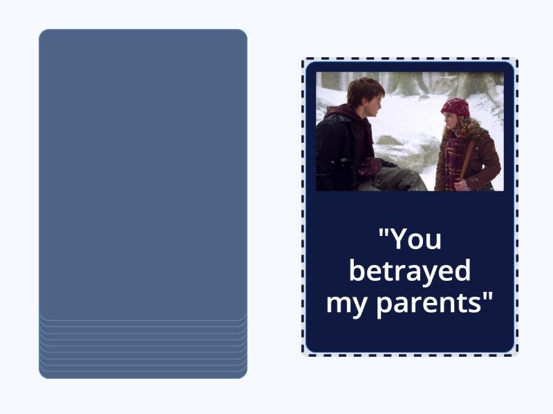 Harry Potter and Reported Speech - Speaking cards Harry Potter and Reported Speech - Speaking cards