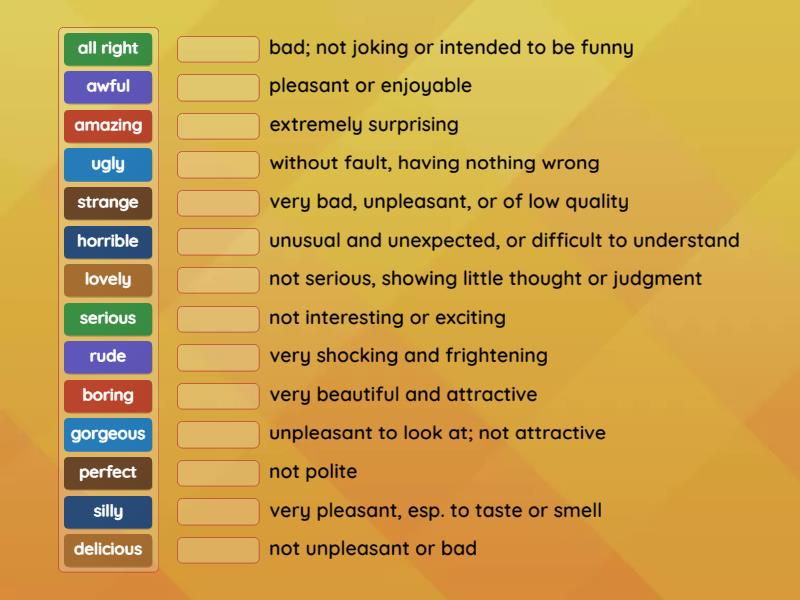 Empower_B1_1A_Common adjectives - Match up