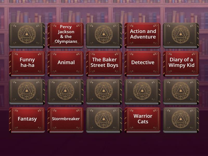 Fiction Genre Series - Matching pairs