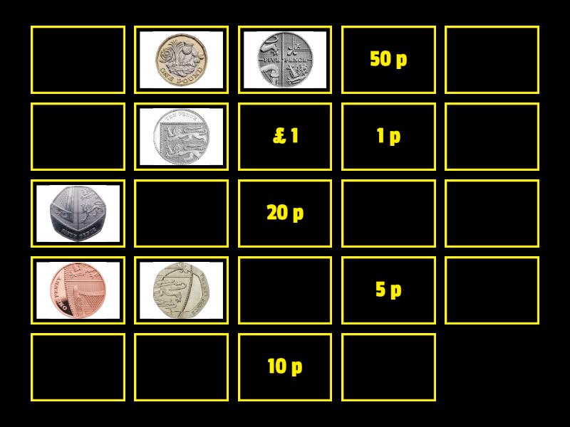 British Money - Matching pairs