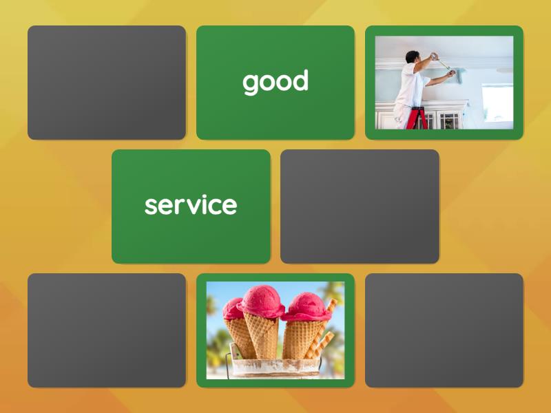 Goods and Services - Matching pairs