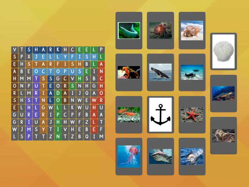 Under the sea - Wordsearch
