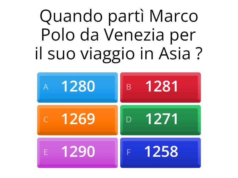 Quiz Marco Polo - Cuestionario