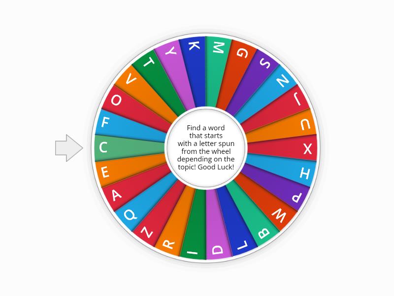Alphabet Wheel! - Spin the wheel