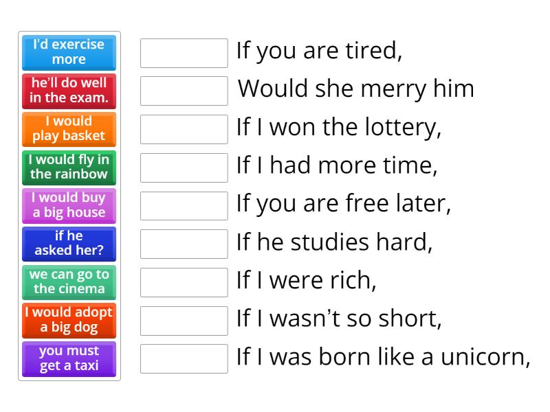 conditional - Match up