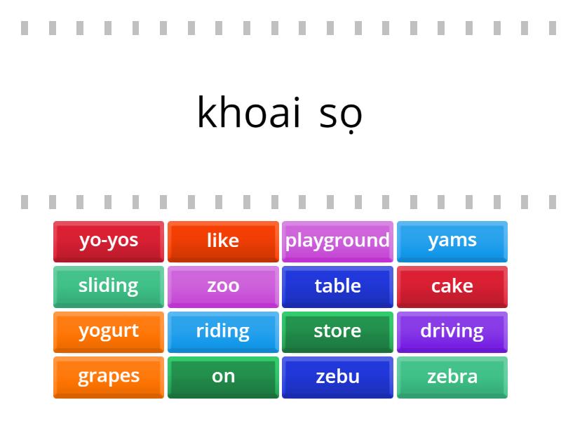 REVIEW U9 U10 U11 U12 E2 - Find the match